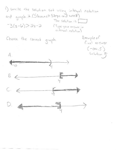 solved 1 write the solution set using interval notation and