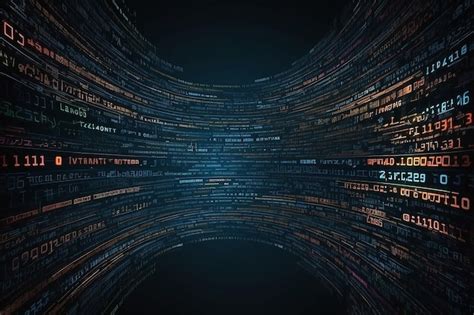 premium photo binary code background digital abstract technology background