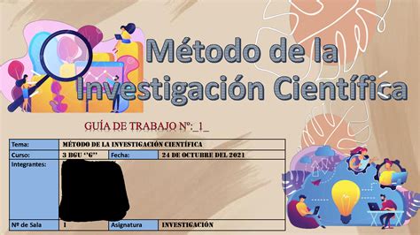 SOLUTION Investigaci N M Todo Cientifico Presentacion Studypool