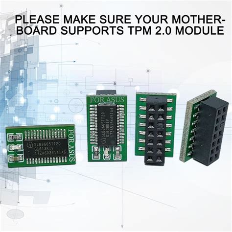 기가바이트 Asrock 암호화 보안 모듈용 Tpm 모듈 원격 카드 Tpm 2 0 모듈 보드 Q7i3 12 14 18