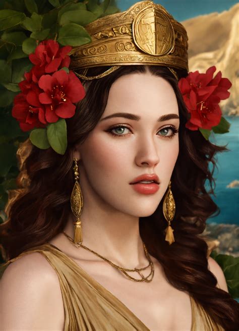 Lexica Realistic Kat Dennings As A Greek Goddess