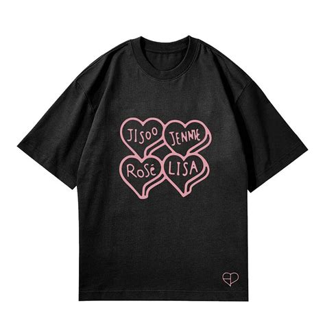 Black Pink T Shirts Heart Name Member Classic T Shirt Blackpink Store