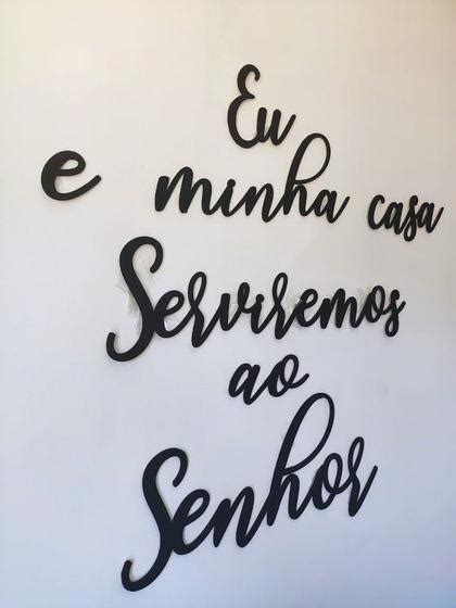 Frase B Blica Eu E Minha Casa Serviremos Ao Senhor Cm Decora O
