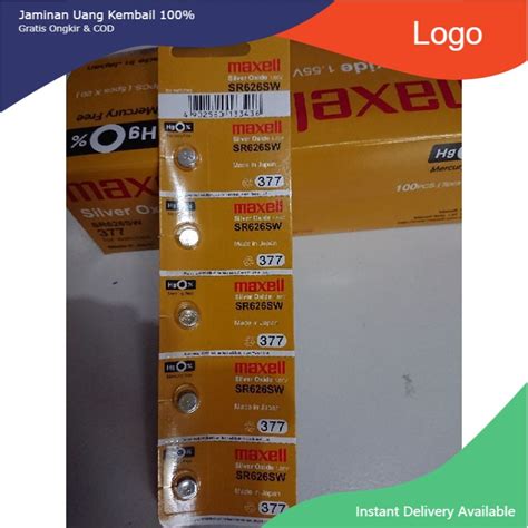 Jual Baterai Jam Tangan 626 Maxell SR626SW Original Shopee Indonesia