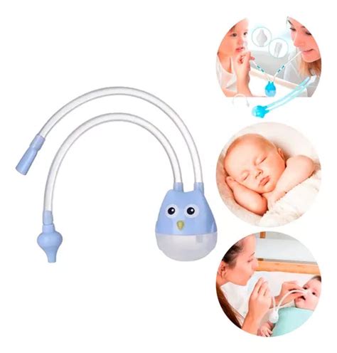 Aspirador Nasal Para Bebe Aspirador De Succión Saca Mocos Color Azul