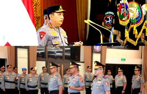 Kapolri Gelar Kenaikan Pangkat 10 Pati Pamen Polri