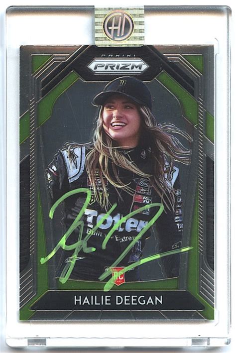 Hailie Deegan Signed 2020 Panini Prizm 56 RC Deegan COA Pristine