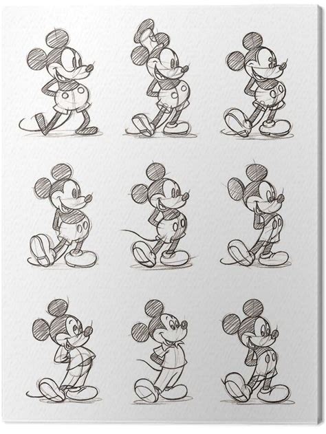 Cuadros En Lienzo Mickey Mouse Multi Decoraciones De La Pared