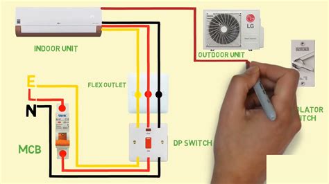 ON VIDEO Split Ac Wiring Connection Diagram Electrical And