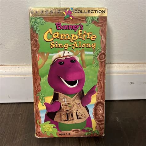 Barney Classic Collection Barneys Campfire Sing Along Vhs Rare