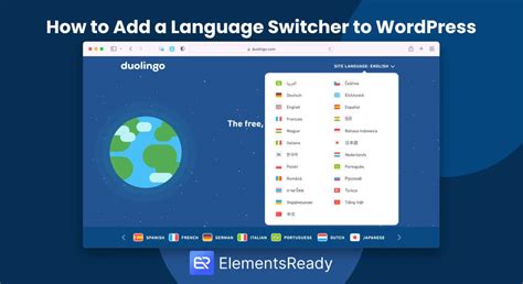 How To Add A Language Switcher To WordPress ElementsReady