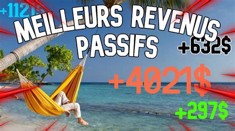 LES MEILLEURS REVENUS PASSIFS POUR DEVENIR LIBRE FINANCIÈREMENT YouTube
