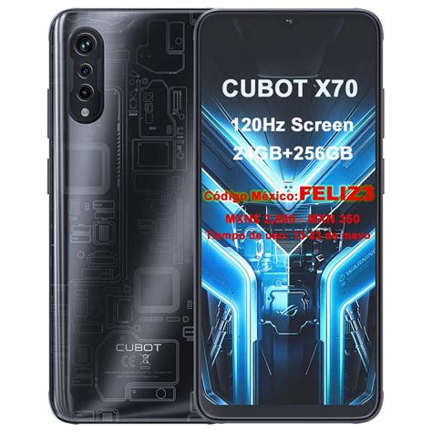 Cubot X70 Android Helio G99 120 Hz Pantalla FHD De 6 583 C Mara Trasera