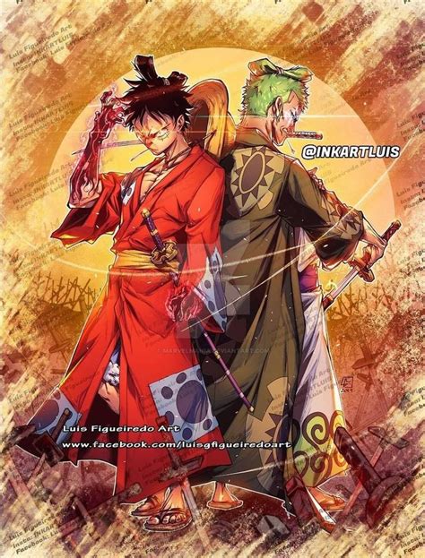 LUFFY And ZORO In Wano From OnePiece By Marvelmania On DeviantArt One