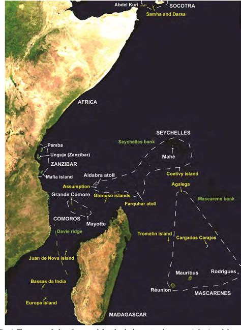 Indian Ocean Islands Map