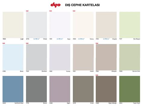 Dyo D Cephe Boyas Renk Katalo U Dekorasyon Fikirleri