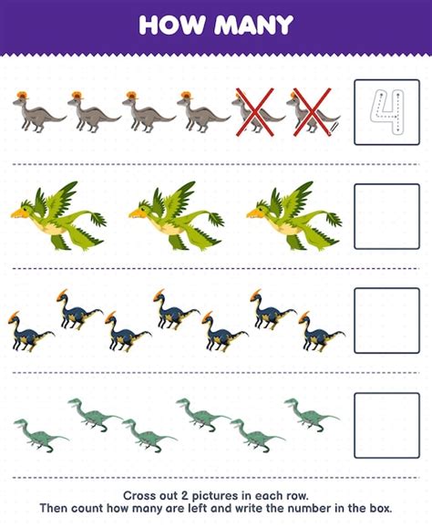Jogo de educação para crianças contar quantos desenhos animados fofos