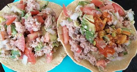 Tostadas de atún a la mexicana Receta de Recetas Caseras Nora Cookpad