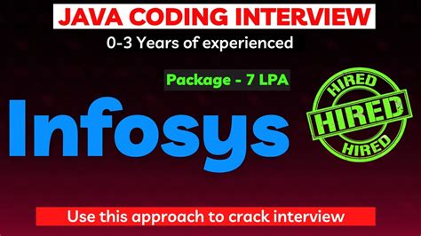 infosys java coding interview question infosys first round youtube
