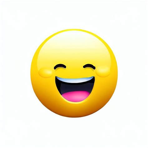 Emoji feliz emoji sonriente emoticón de cara sonriente Foto Premium
