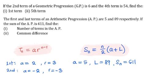 sequence and series ap and gp solved examples 58 off