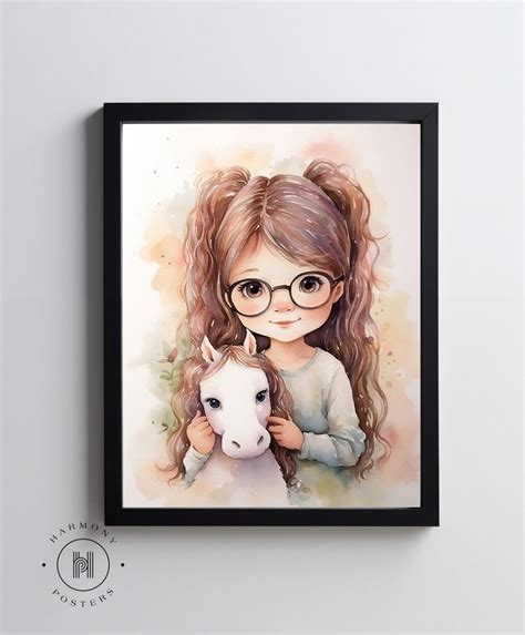 Dziewczynka Z Konikiem 30x40 Cm Bez Ramy Harmony Posters Sklep