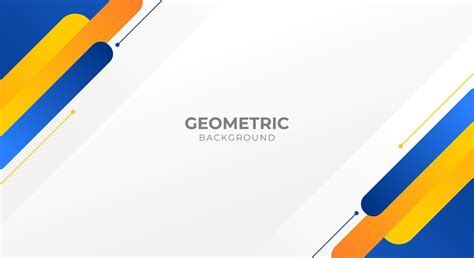 fundo branco forma geométrica azul laranja 9159833 Vetor no Vecteezy