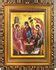 The Holy Trinity Wooden Frame Gold Foil Icon With Stand At Holy
