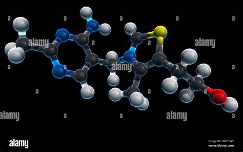 Vitamin B1 Molecular Model Stock Photo Alamy