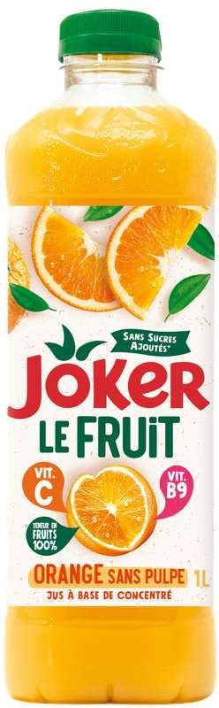 Jus D Orange Sans Pulpe Joker 1 L La Belle Vie Courses En Ligne