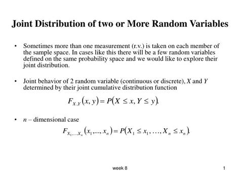 ppt joint distribution of two or more random variables powerpoint presentation id 832398