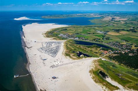 Sankt Peter Ording Aus Der Vogelperspektive K Sten Landschaft Am
