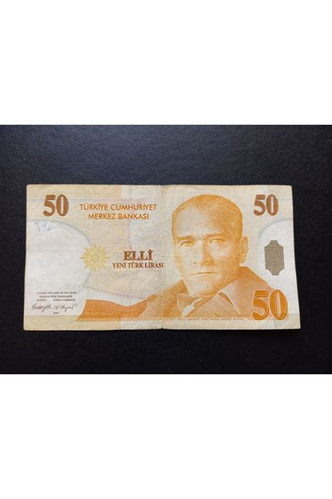 escoines koleksiyon 8 emisyon 50 yeni türk lirası ytl seri A66 çt