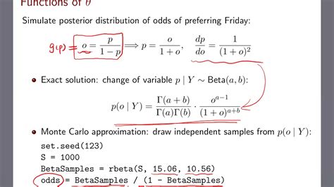 [bayesian inference for a mean] monte carlo approximation youtube