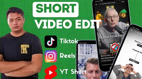 Edit Video Konten Tiktok Reels Youtube Short