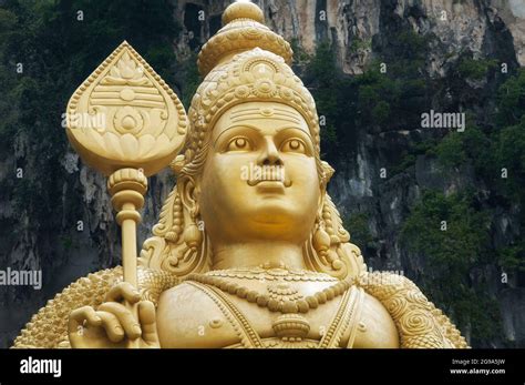 The Landmark Lord Murugan Statue Hindu Deity Within The Batu Caves