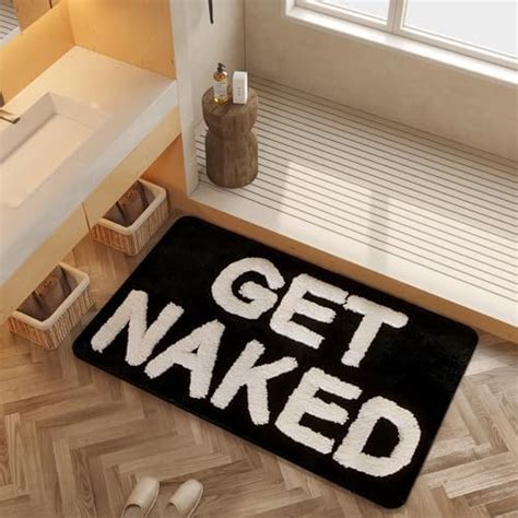 Amazon Yuang Get Naked Bath Mat Funny Bathroom Rugs Non Slip
