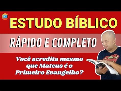 Estudo B Blico R Pido E Completo Interessante Estudo B Blico Para O
