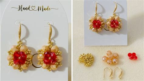 Aretes de Bisutería cómo hacer aretes con cristales y mostacillas