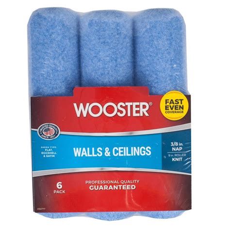 Wooster Pack In Synthetic Blend Paint Roller Covers Paint Roller