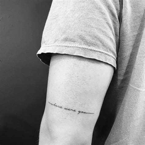 Where Were You Lettering Tattoo Handwritten On The