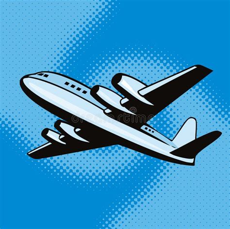 Avião Voando Nas Nuvens O Avião Voa Sobre Nuvens Brancas Contra Um Céu