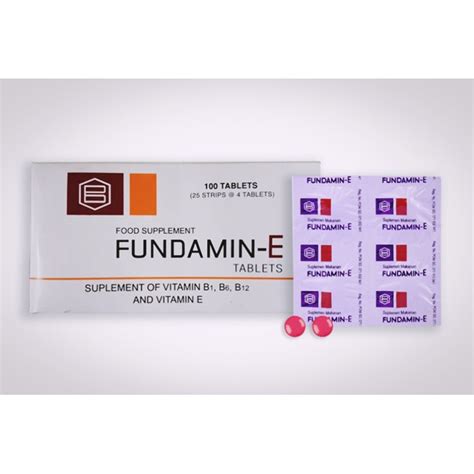 Jual Fundamin E Fundamin E Per Strip Isi 4 Tablet Vitamin B1 B6 B12 Vit