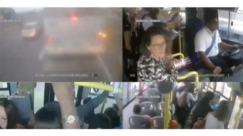 V Deo Acidente Entre Nibus Deixa Pessoas Feridas Radar Urgente
