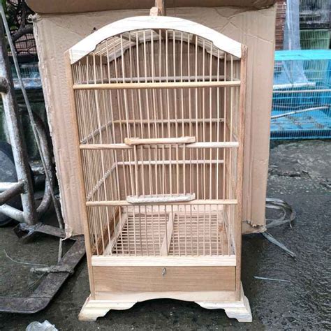 Jual SANGKAR BURUNG KOSAN JATI MENTAHAN CIBLEK PLECI KENARI MADE IN