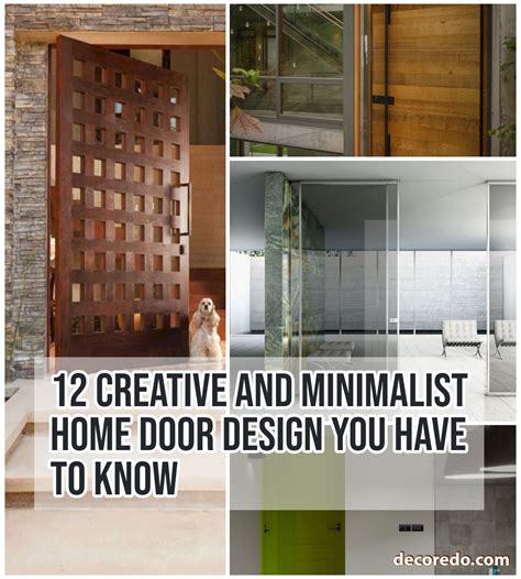 Creative And Minimalist Home Door Design You Have To Know Home