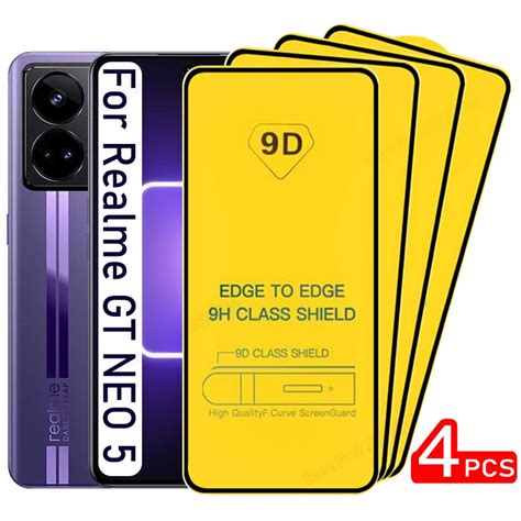 4PCS For Realme GT NEO 5 SE 9D Tempered Glass For Realme GT 5 GT5 Neo
