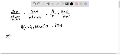solved determine the partial fraction decomposition for each of the given rational expressions