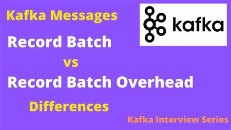 kafka record batch vs batch overhead differences kafka interview questions youtube