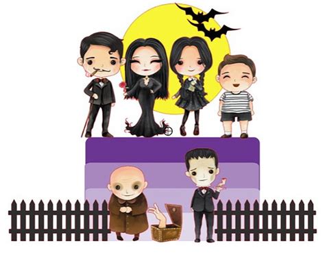 Arquivo Corte Topo De Bolo Wandinha Familia Addams 003 Elo7